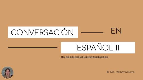 Conversation starters in Spanish, different topics for intermediate ...