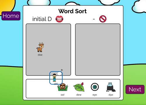 Initial Consonant Deletion Minimal Pairs D sentence Boom Card tongue ...