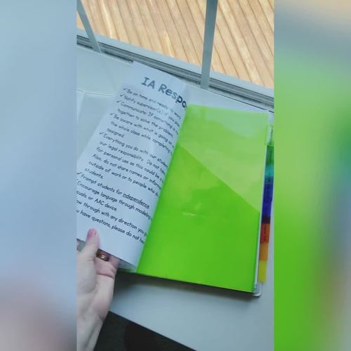 Paraprofessional Training Binder & Editable Schedule for Special Education