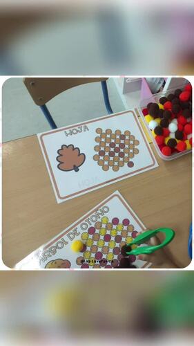 Pompones Otoño / Autumn Fall Pom Poms. Fine motor. Spanish by ...