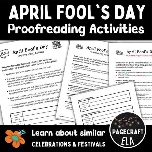 April Fools’ Day Proofreading Activity – SPaG Practice with Global ...