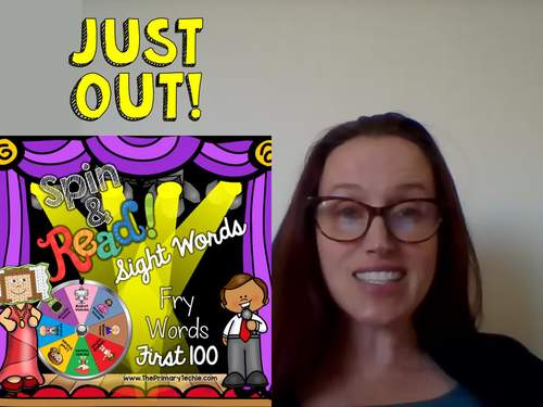 Spin & Read Sight Words - Fry First 100 by The Primary Techie | TPT
