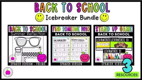 Spanish After Summer Break / Back to School Icebreaker Game and ...