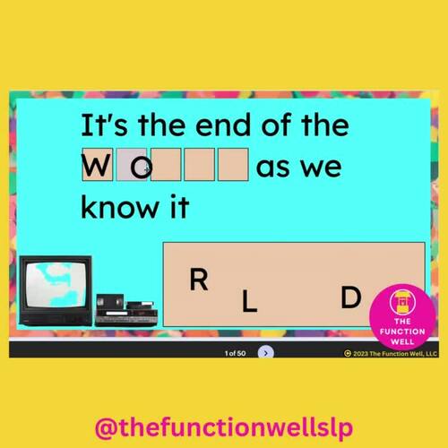 Complete the Lyrics - 90's Songs - Adult Speech Therapy - Aphasia Game ...