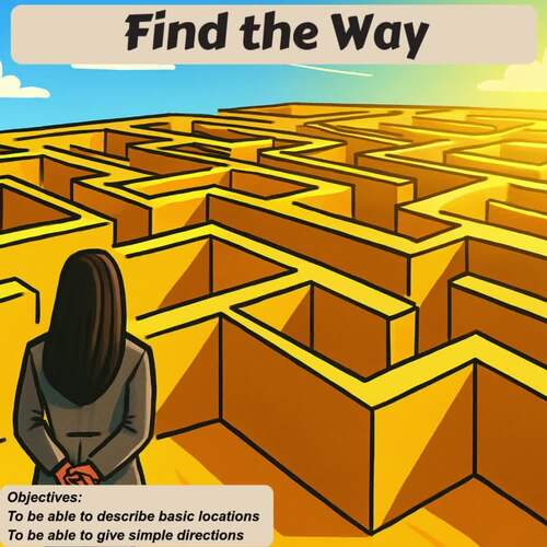 ESL Speaking & Grammar Activities: Giving Directions & Describing Locations