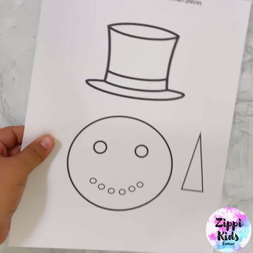 Snowman Name Craft | Winter Snowman word Activities | AUTO FILL PDF