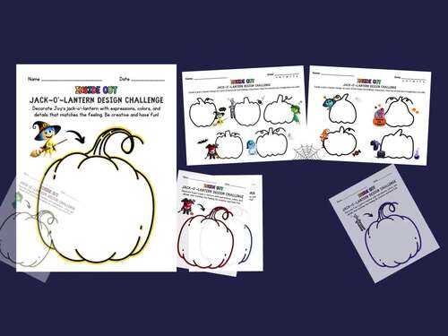 Inside Out Fall Halloween Feeling Activity & Craft Bundle |Feeling ...