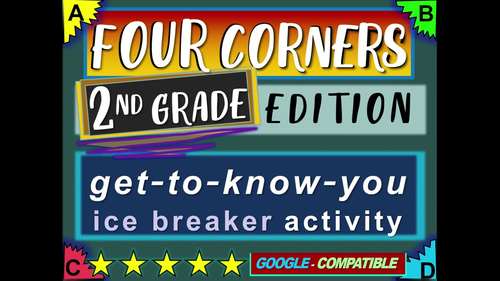 2nd Grade Ice Breaker - "FOUR CORNERS" get-to-know-you game | TPT
