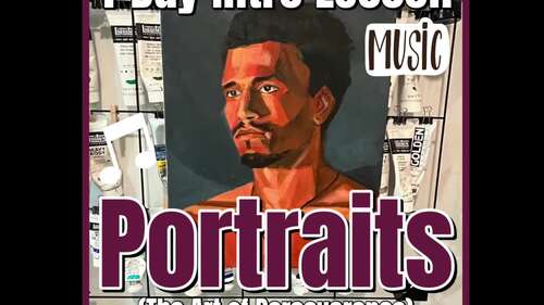 1-Day Intro Lesson for Portrait Units with Original Song Lyrics SEL Art ...