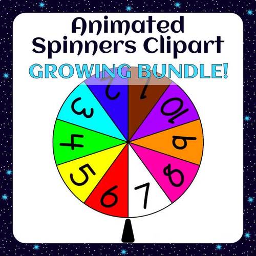 Animated GIF Spinners Clipart GROWING BUNDLE by Colleen's Cosmic Collection