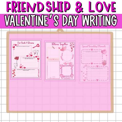 Valentine's Day Friendship Writing Centers | 2nd to 5th grade ...