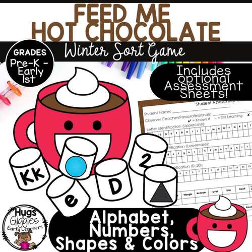 Feed Me Hot Chocolate – Winter Letter, Number, Shape & Color Sort Game ...