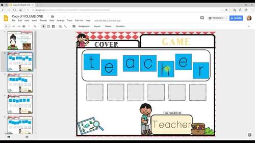 Making Words Digital Activities | Back To School Vol.2 by Teach With Pixels