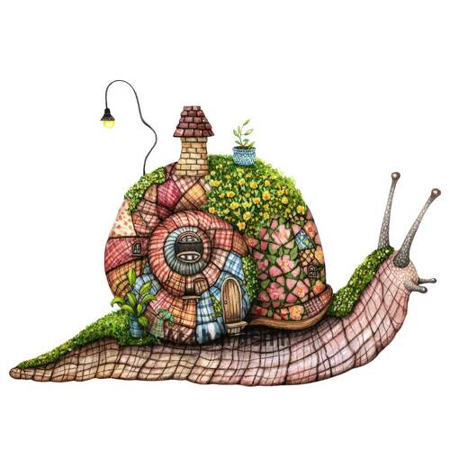 Watercolor Snail House Clipart – 12 Whimsical PNG Illustrations | TPT