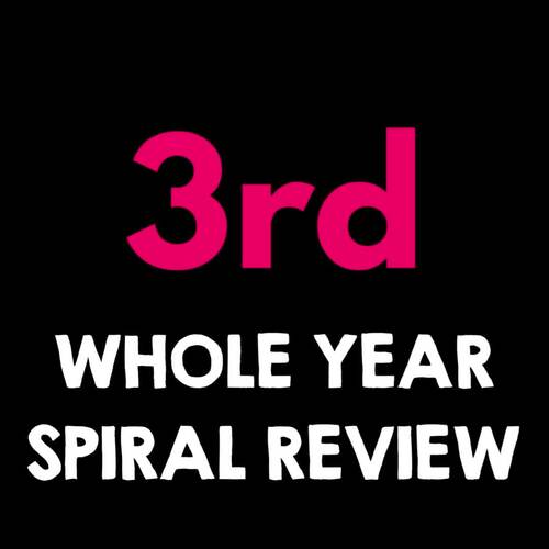 Whole Year of Weekly Math Spiral Review Third Grade VA SOL Aligned