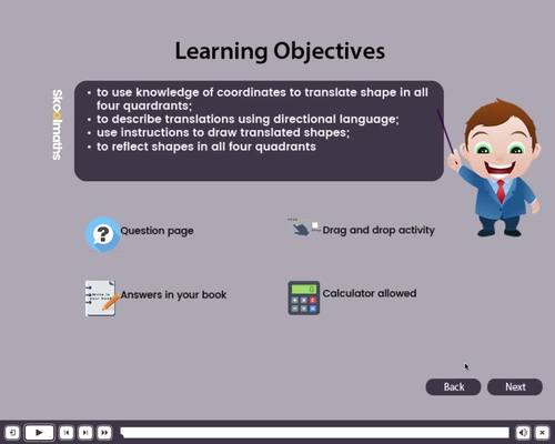 Transformations - Fifth Grade by Skoolmaths - Interactive Maths Lessons