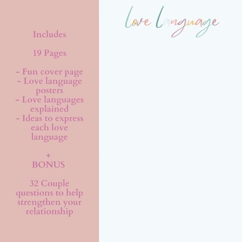 Love languages worksheets, relationships, communication styles, couples ...