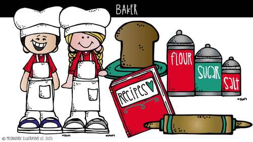 Baker clip art, Baking clip art, Career clip art Mini by Melonheadz Clipart