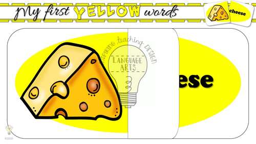 Building Vocabulary: My First Yellow Words - Digital/ Distance Learning