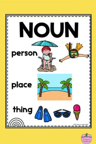 ESL Summer School I Have Who Has Game Newcomer Nouns and Verbs Activity