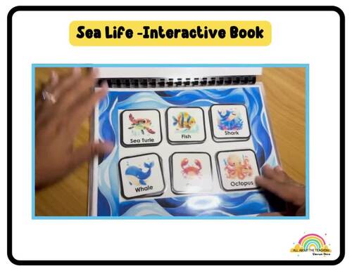 Adapted/Interactive Book- I See Sea Life by ALL ABOUT THE TEACHING