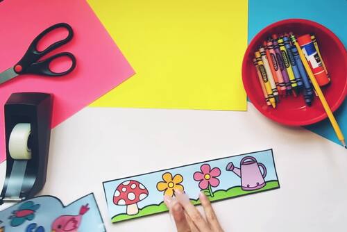 Spring Time Coloring Headbands & Writing Pages Preschool Kindergarten ...