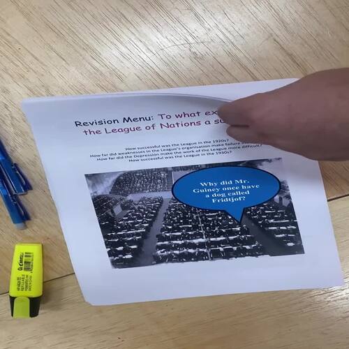IGCSE History Revision Menu – League of Nations - Grades 10-11 | TPT