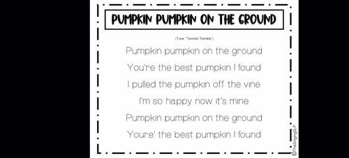 Circle Time | Preschool | Early Intervention Songs: Pumpkin On the Ground