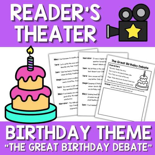 Readers Theater Script | Birthday Theme Skit Play | Small Groups ...