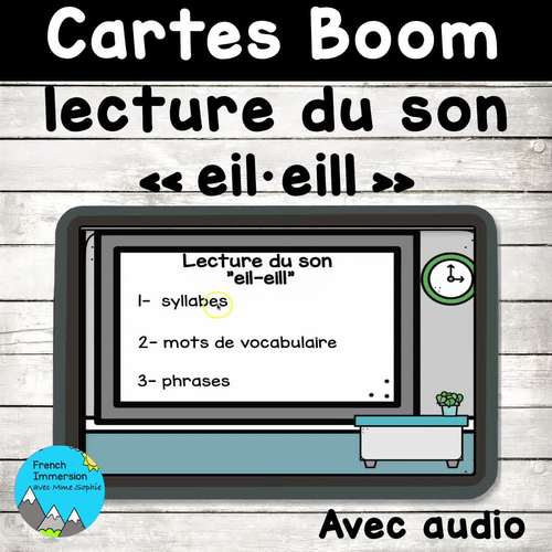 Sons composés French phonics son "eill" lecture sur Boom avec audio