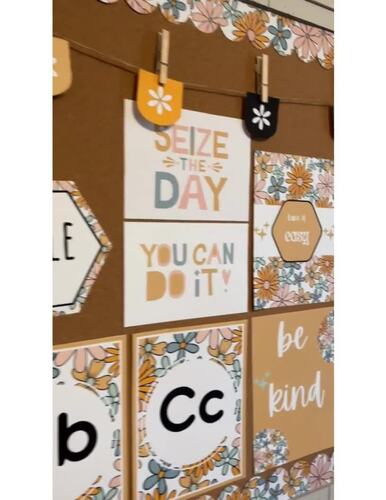 Groovy Floral Classroom Decor Bundle by Macy Stower | TPT