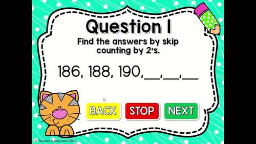 Skip Counting Digital Task Cards Bundle by Teacher Gameroom | TPT