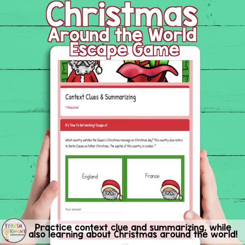 Digital Escape Room Christmas Around the World | Distance Learning