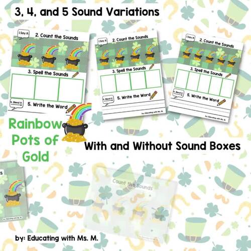 March St. Patrick's Day Themed Orthographic Mapping Spelling & Reading ...