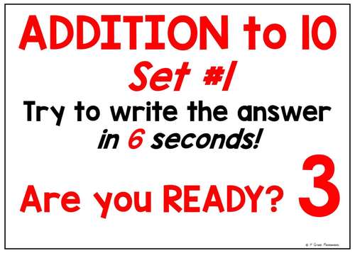 Addition to 10 Fluency with Ten Frames PowerPoints and Videos K-1