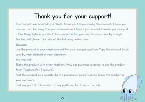 Fun and Easy to Print Number Line 0 to 20 Desk Tags - Under The Sea Themed