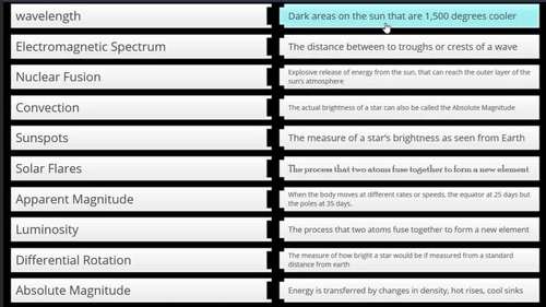 Structure of the Universe - Digital Matching Activity - Google ...