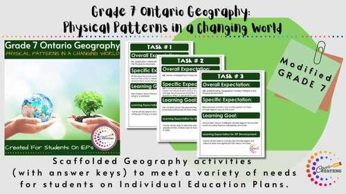 Geography Grade 7 Physical Patterns Strand A Ontario Modified