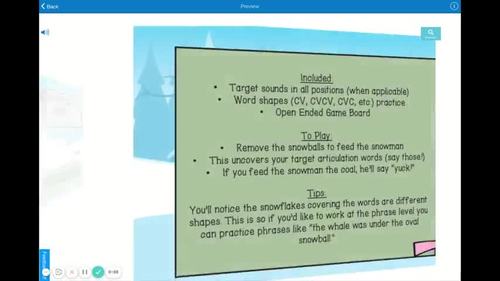 Winter Articulation - Snowman Early Sounds Boom Cards by SLP Happy Hour