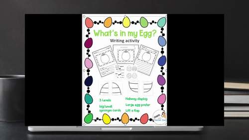 What's In My Egg Easter Writing Project by Online with Teacher Judi
