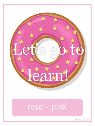 Spanish-English Colors Flashcards and Posters, Bilingual, Learn Spanish ...