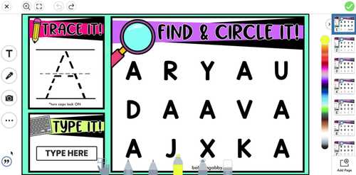 Digital Activities Letter Identification & Recognition Google Classroom ...