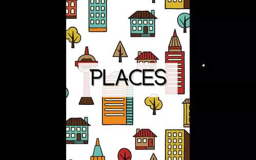 Flashcards: Places | Pre K to Grade 3 | Homeschool | ESL | Identifying ...