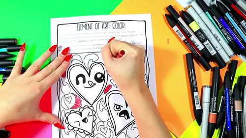 Valentine's Day Art Lesson Activity Booklet, Valentines Activities ...