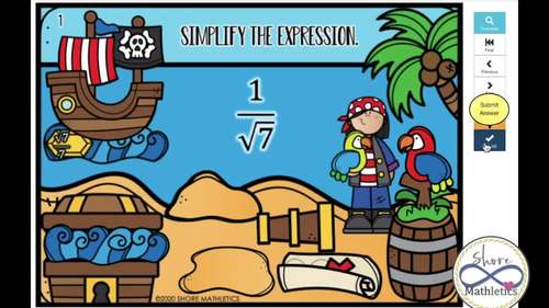 Rationalize the Denominator (Simplify Radicals) Digital Scavenger Hunt ...