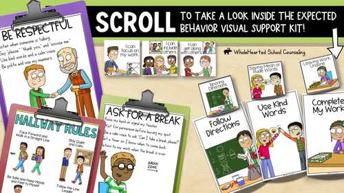The Best Behavior Posters & Visual Supports | SEL Tools for Classroom ...