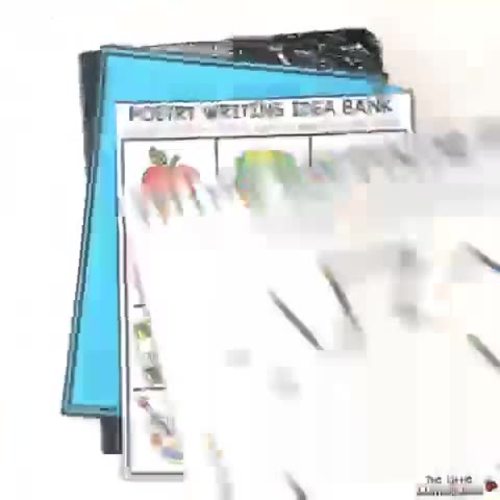 Poetry Month Writing Activities Interactive Notebook Poetry Term Anchor ...