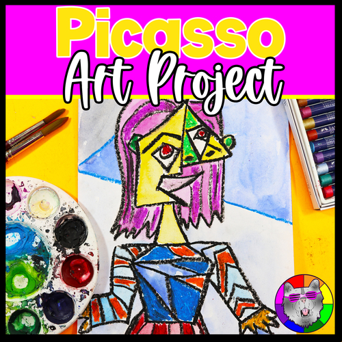 Picasso Art Project, Cubist Self-Portrait Art Lesson for Elementary ...