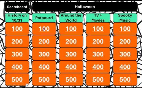 Halloween Trivia Game Interactive PowerPoint Activity Differentiate