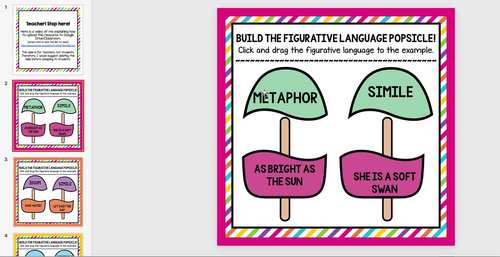 Digital Figurative Language Matching Game by Emily Wong | TPT